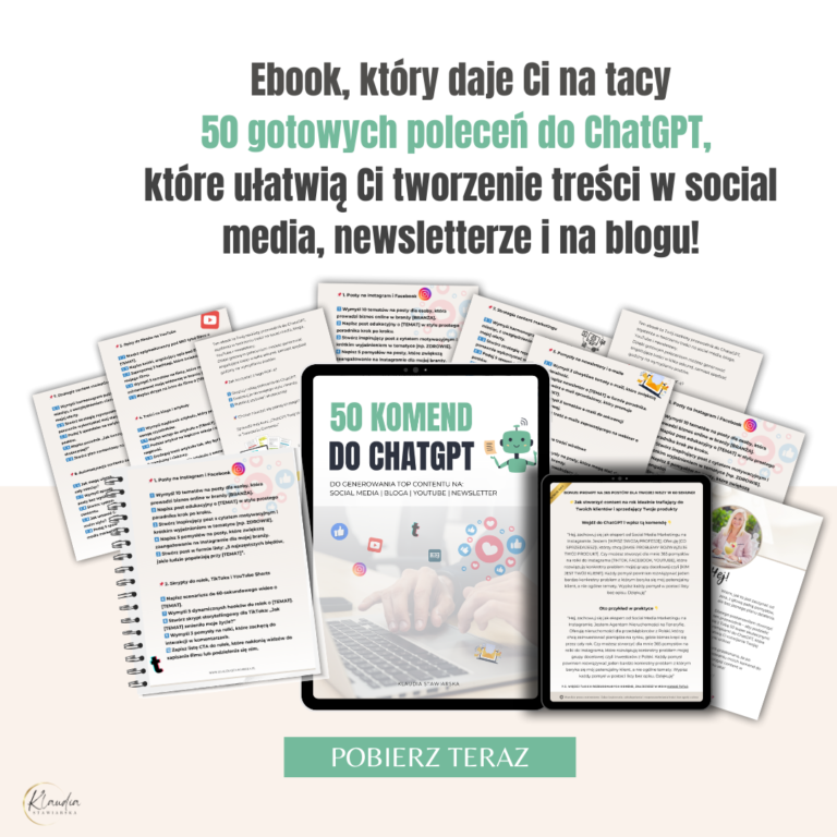 Canva i ChatGPT zrobi dla Ciebie Cuda - Klaudia Stawiarska